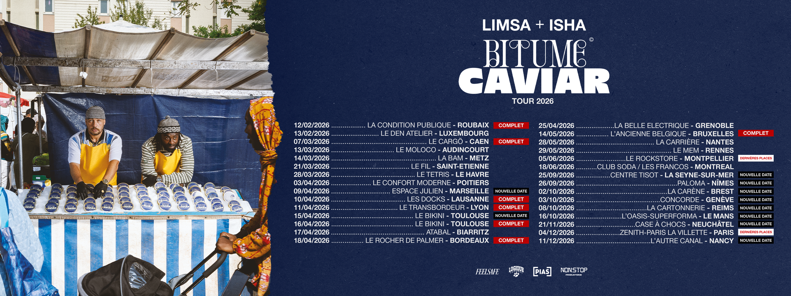 Tour – ISHA & Limsa d'Aulnay - Bitume Caviar